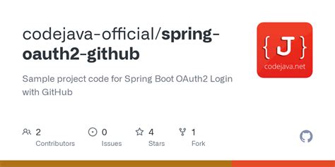 GitHub Codejava Official Spring Oauth Github Sample Project Code For Spring Boot OAuth