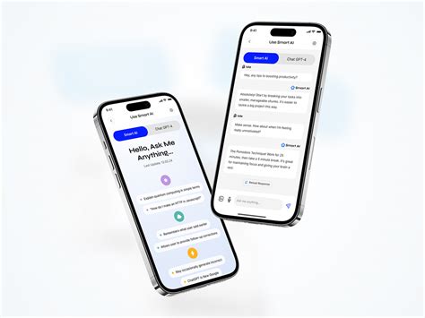 Ai Chatbot Mobile App Ui Design Behance