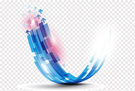 곡선 모양 파란색 기술 배경 자료 파란색과 흰색 화살표 로고 텍스트 컴퓨터 벽지 생일 벡터 이미지 Png Pngwing