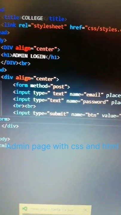 How To Make Admin Page Webdevelopment Coding Html Csscoding Css