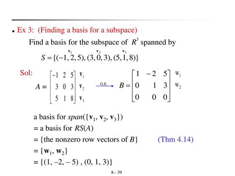 Lecture 8 Vector Space Last Time Vector Spaces And Applications Ppt Download