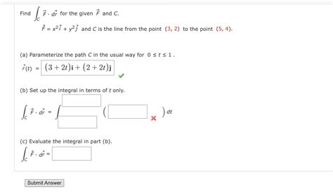 Solved Find CFdr For The Given F And C F X I Y J And C Is Chegg