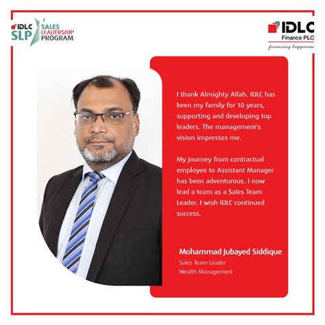 Idlc Finance Plc On Linkedin Meet Mohammad Jubayed Siddique One Of Our Hardworking Sales Team