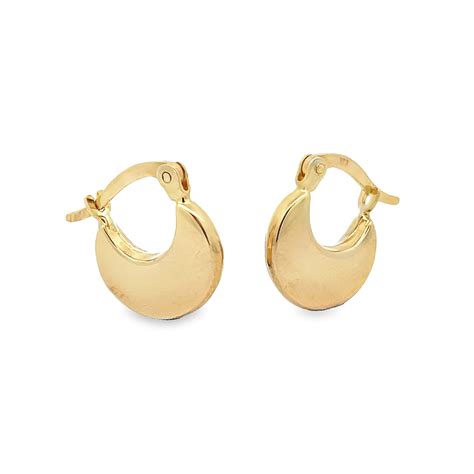 9ct Yellow Gold Disc Earrings Troy Obrien Fine Jewellery