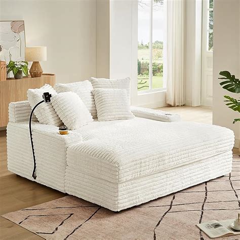Modawhly Oversized Chaise Lounge Chair Extra Thick Fluffy