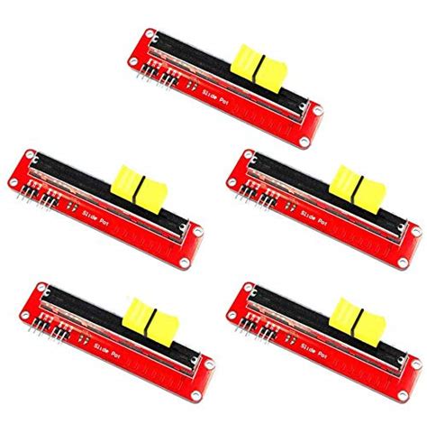Ximimark 5pcs 10k Linear Slide Potentiometer Module Analog Sensor 33v 5v Dual