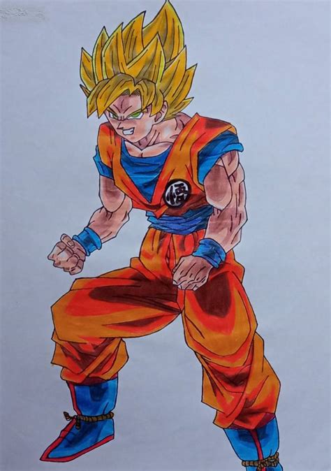 Goku Super Saiyan Drawing 2018 By Rafaelavd On Deviantart