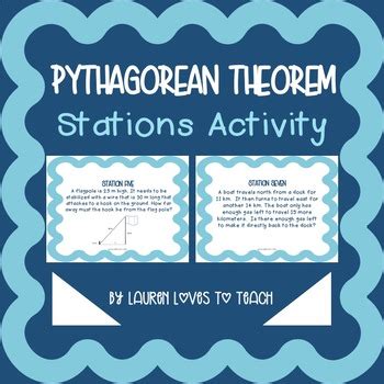 Pythagorean Theorem Stations Activity By Lauren Loves To Teach TpT
