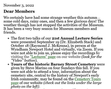 november news reserve now for nov 14 kerry hill lecture museum of