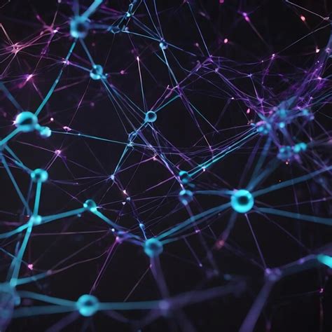 Premium Ai Image Abstract Dark Background With Moving Spheres Of Lines And Dots Data