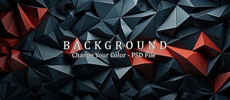 Premium PSD Chaotic Polygonal Shape Futuristic Background