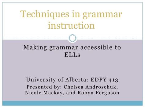 grammar instruction