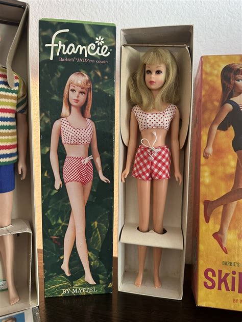 Vintage Allan Skooter Francie Skipper Barbie Dolls By Barbie