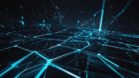 Abstract Digital Network Connections Premium Ai Generated Image