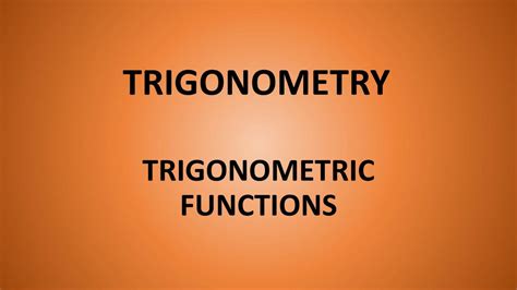PPT On Trigonometry PowerPoint Slides LearnPick India