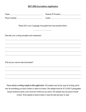 Fillable Online Describe Your Writing Strengths And Weaknesses Fax Email Print PdfFiller