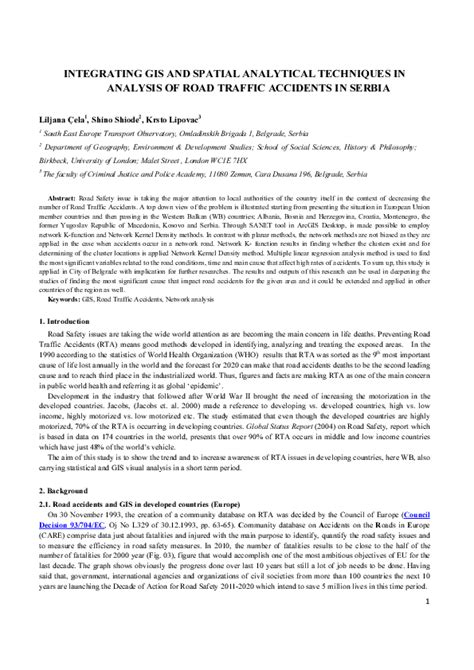 pdf integrating gis and spatial analytical techniques in analysis of