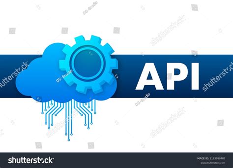 Cloud Api Application Programming Interface Internet Stock Vector
