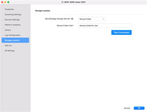 Configure The Storage Service Via Workstation
