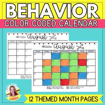 Color Coded Calendar Template For Efficient Planning