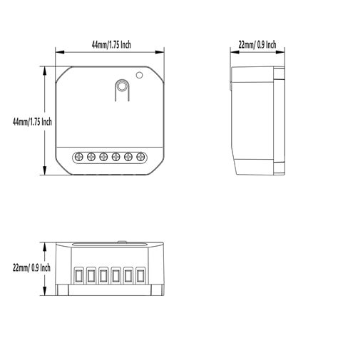 RF 제어 기능이 있는 스마트 ZigBee 미니 수신기 ECO NEWLEAF