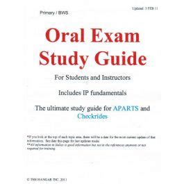 Oral Exam Study Guide