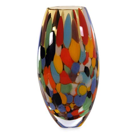 Hand Blown Art Glass Vase