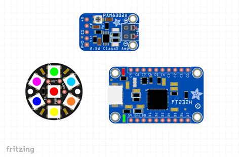 Fritzing Friday Adafruit Mono 2 5w Class D Audio Amplifier Ft232h Breakout General Purpose