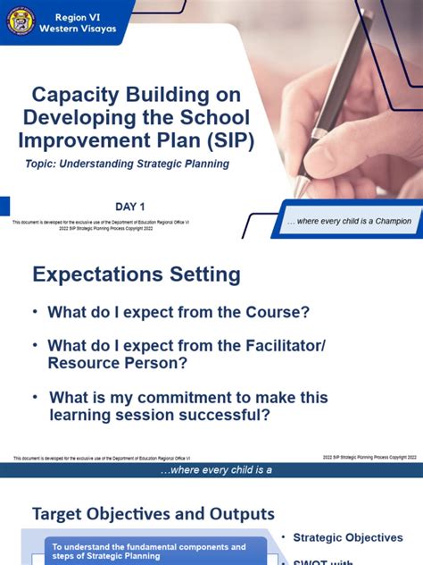 Deped Ro6 Sip Day 1 2022 V 1 Download Free Pdf Strategic Planning