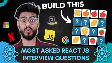 React JS Interview Questions ( Memory Game ) - Frontend Machine Coding Interview Experience ...