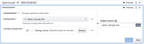 Cipher • Workflows • Apply Operations On Columns Of Datasets • Palantir