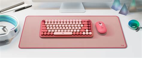 Logitech POP Keys Mechanical Wireless Keyboard With Customisable Emoji Keys Durable Compact