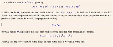 Solved V Pageb ﻿what Matrix H2 ﻿represents This Same Map