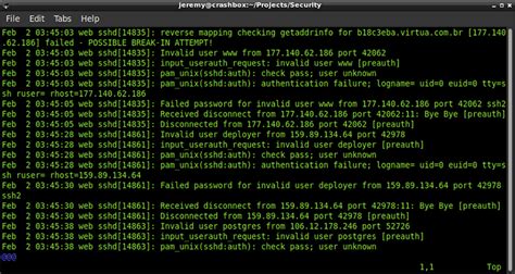Linux Log Parsing Analyzing Attacks On My Server