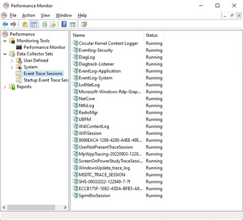 Performance Monitor Event Trace Sessions At Bill Henson Blog