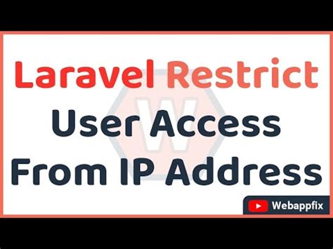 Laravel Restrict User Access From IP Address Laravel Middleware IP
