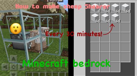 How To Make Sheep Shearing Machine In Minecraft Youtube