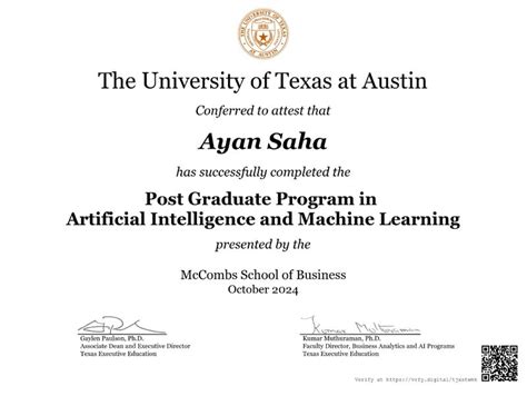 ayan saha on linkedin successfully completed the pgp course in ai and