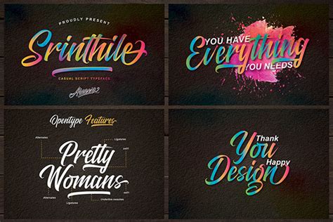 Retro Script Bundle On Behance
