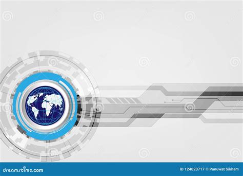 Vector Digital Global Technology Concept Abstract Background Stock Vector Illustration Of