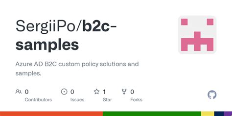 Github Sergiipob2c Samples Azure Ad B2c Custom Policy Solutions And Samples