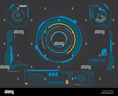 Futuristic User Interface HUD Stock Vector Image Art Alamy