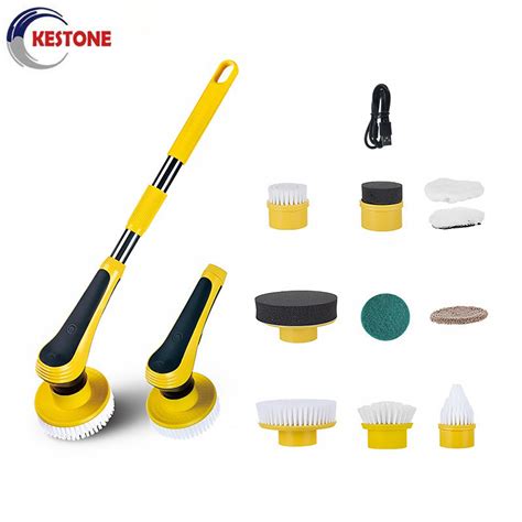 Rechargeable Cordless Electric Spin Scrubber Swimming Pool Cleaning