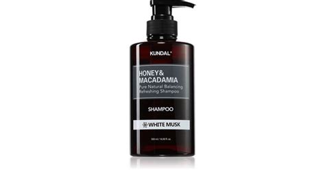 Kundal Honey And Macadamia White Musk Champô Natural Para Cabelo Seco A