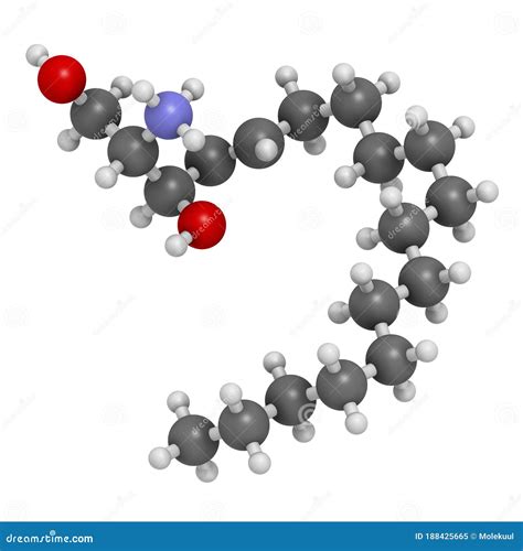 Sphingosine Lipid Molecule 3d Rendering Stock Illustration Illustration Of Sphingolipid