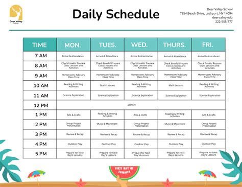 Free Laboratory Schedule Template To Edit Online