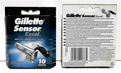 Gillette Sensor Excel Terät 10 Kpl Vaihtoterät Fi