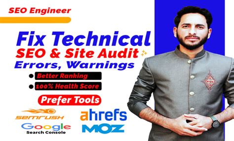 fix semrush ahref moz search console site audit errors for higher