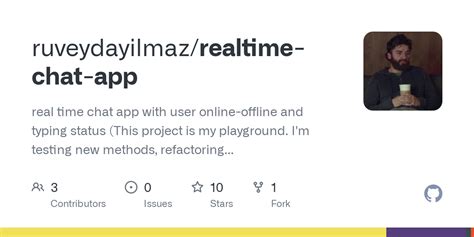github ruveydayilmaz realtime chat app real time chat app with user online offline and typing