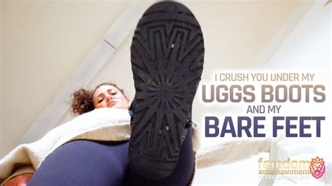 I Ll Crush You Under My UGGs Boots And Under My Bare Feet Giantess Feet With Anastasia S
